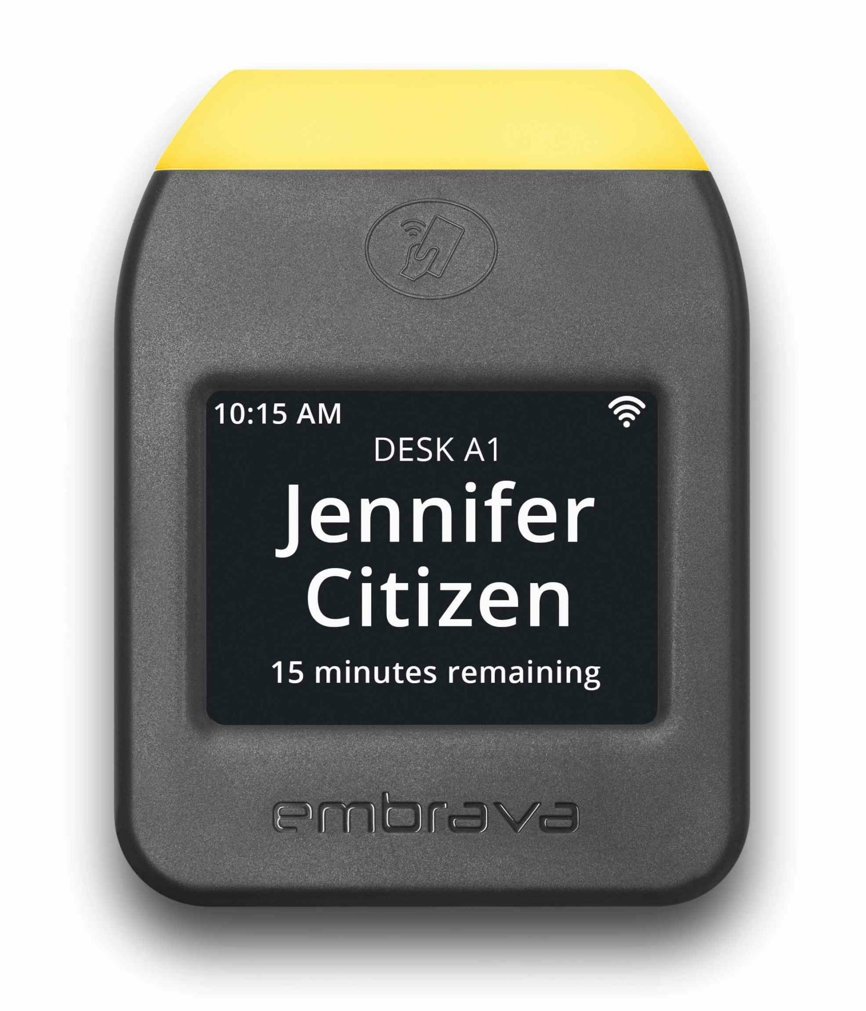 How Embrava Desk Sign helps with Office Hoteling - Call One, Inc